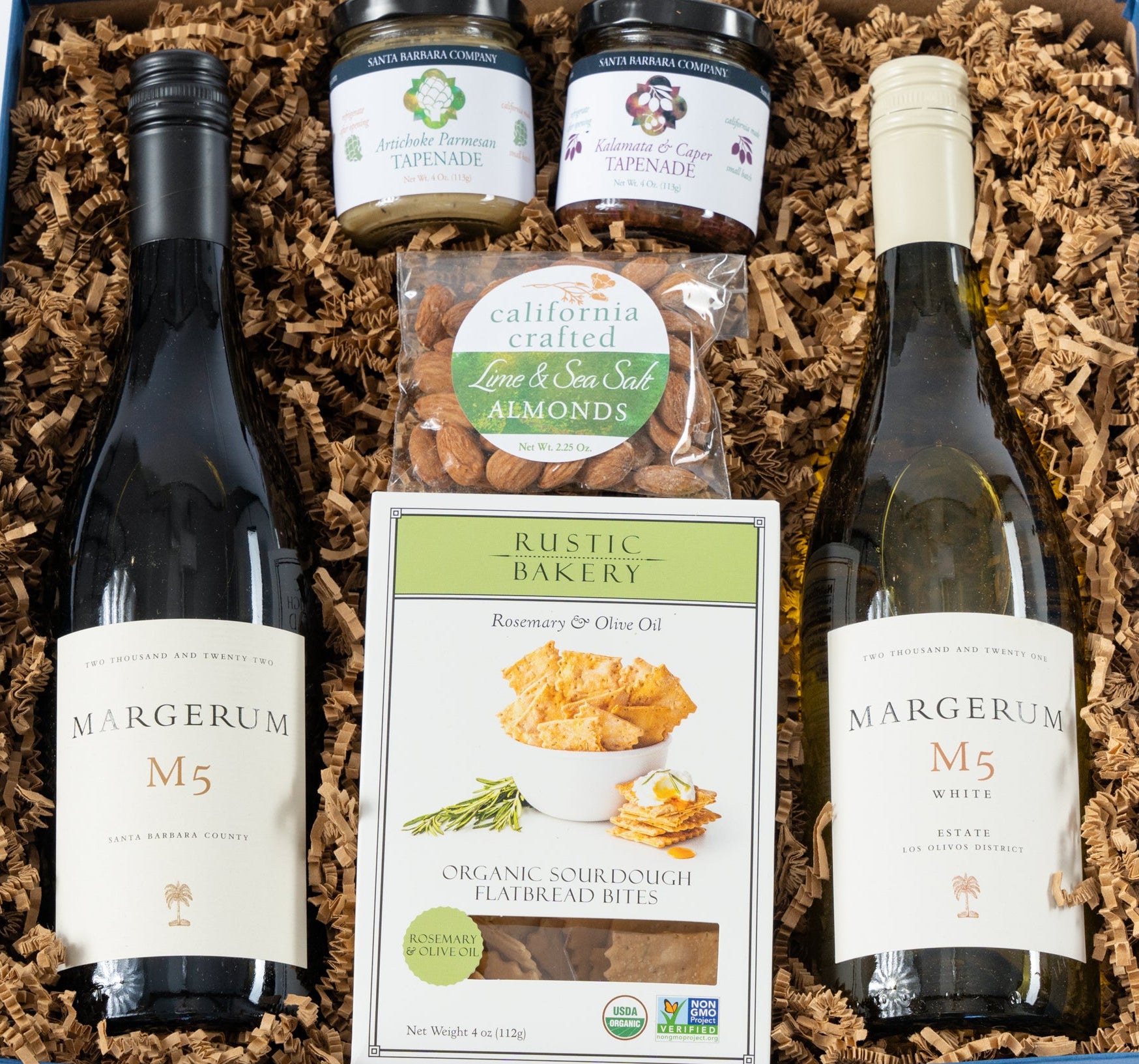 California Red & White Wine Appetizer Gift Box – Santa Barbara Company