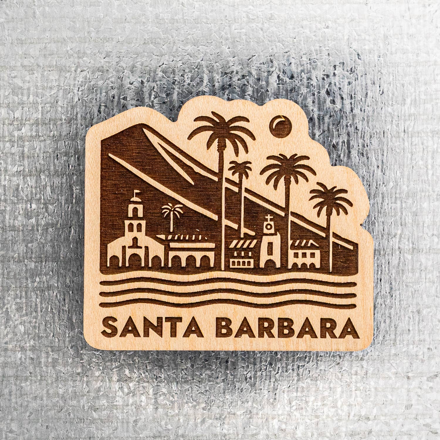 Santa Barbara Wood Magnet – Santa Barbara Company