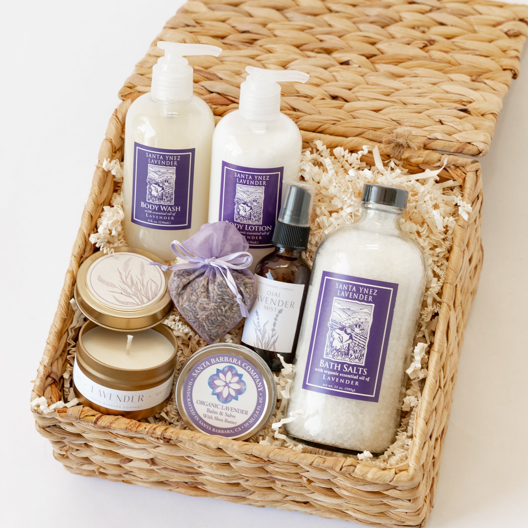 Deluxe Lavender Gift Basket – Santa Barbara Company