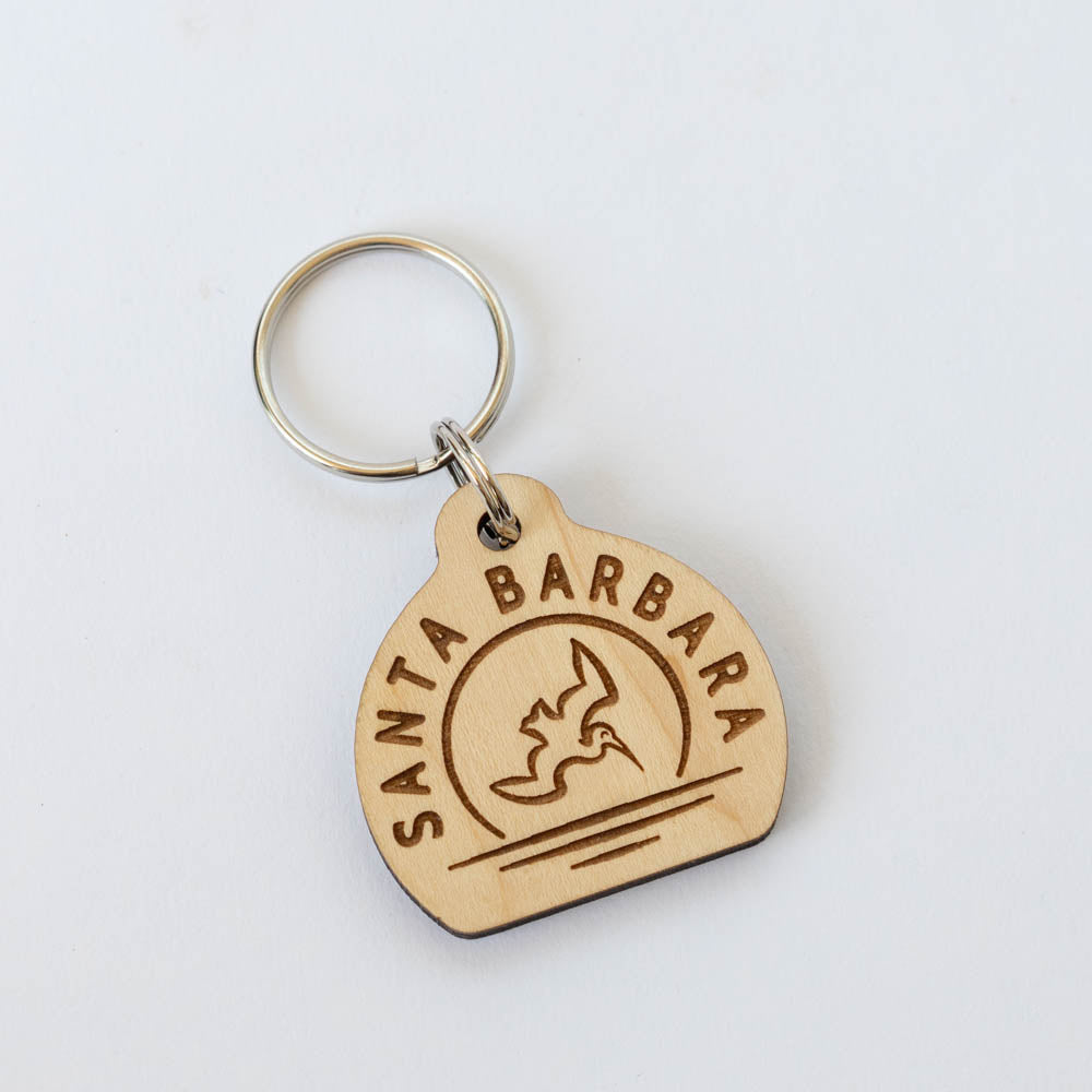 Santa Barbara Wood Keychain – Santa Barbara Company