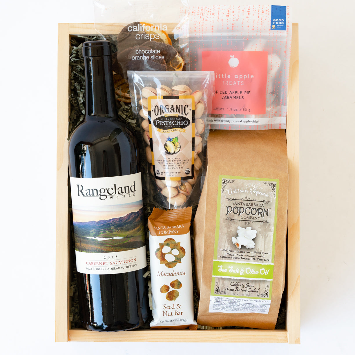 California Wine and Snacks Gift Box | Santa Barbara Company