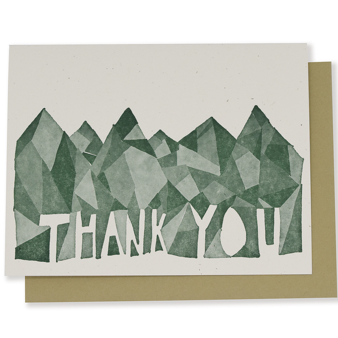 Mountain Thank You Greeting Cards – Santa Barbara Company